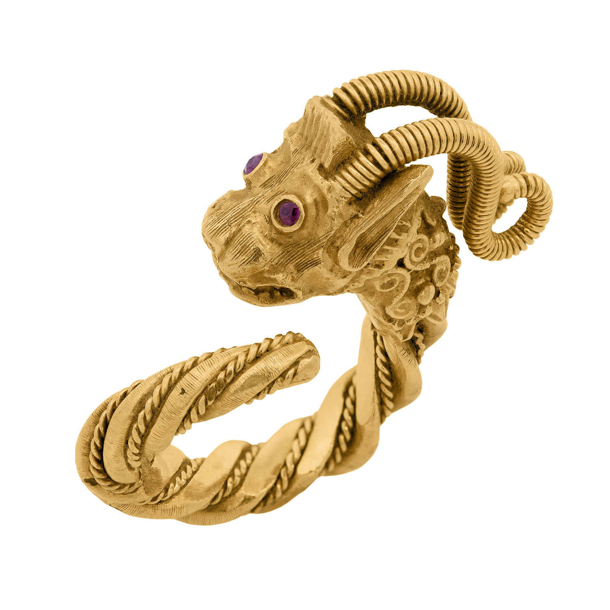 LALAoUNIS Estate 18k Ruby Dragon Ring