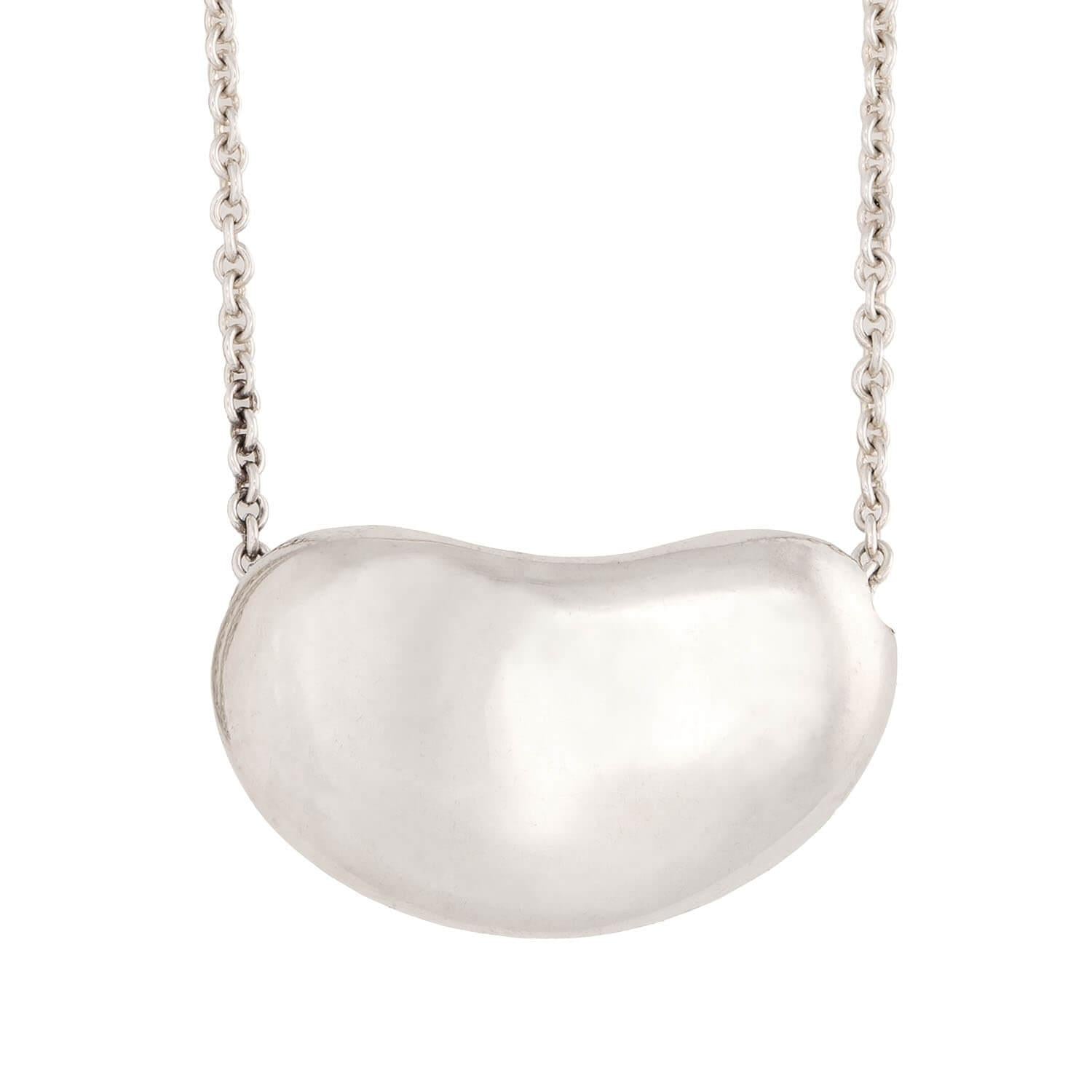 ELSA PERETTI for TIFFANY & CO. Estate Sterling Bean Necklace