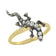 Victorian 14kt Gold & Diamond Lizard Ring