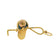 Victorian 18kt Enamel Jockey Cap & Riding Crop Charm