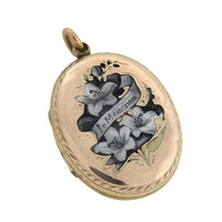 Victorian 9kt Enameled Memoriam Locket